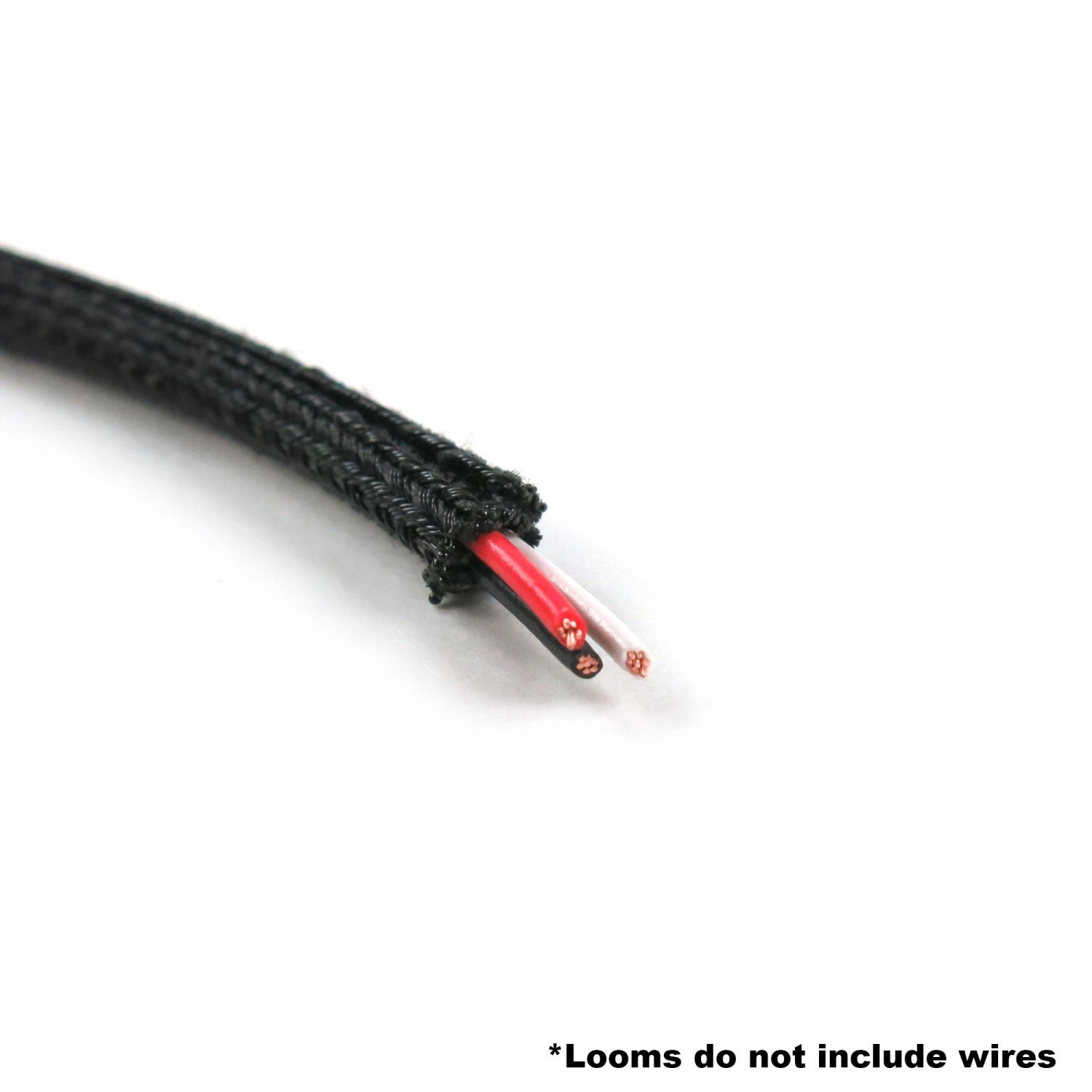 1/4" Black Ultra Split Wrap Wire Loom - 1 Foot KICWFBBK0025L001 | eBay