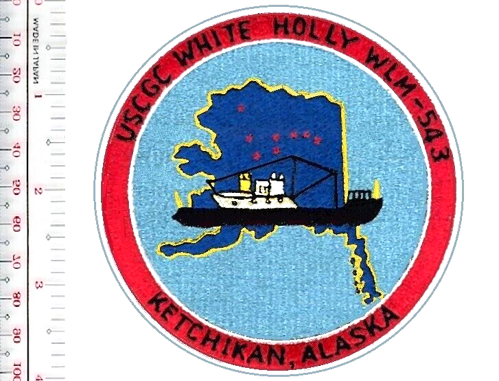 US Coast Guard Alaska CG Cutter White Holly WLM-543 1960s Patch vel NO ...