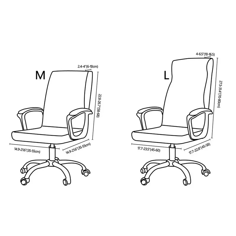 Floral Prints Elastic Chair Cover Geometry Computer Chairs Slipcovers ...