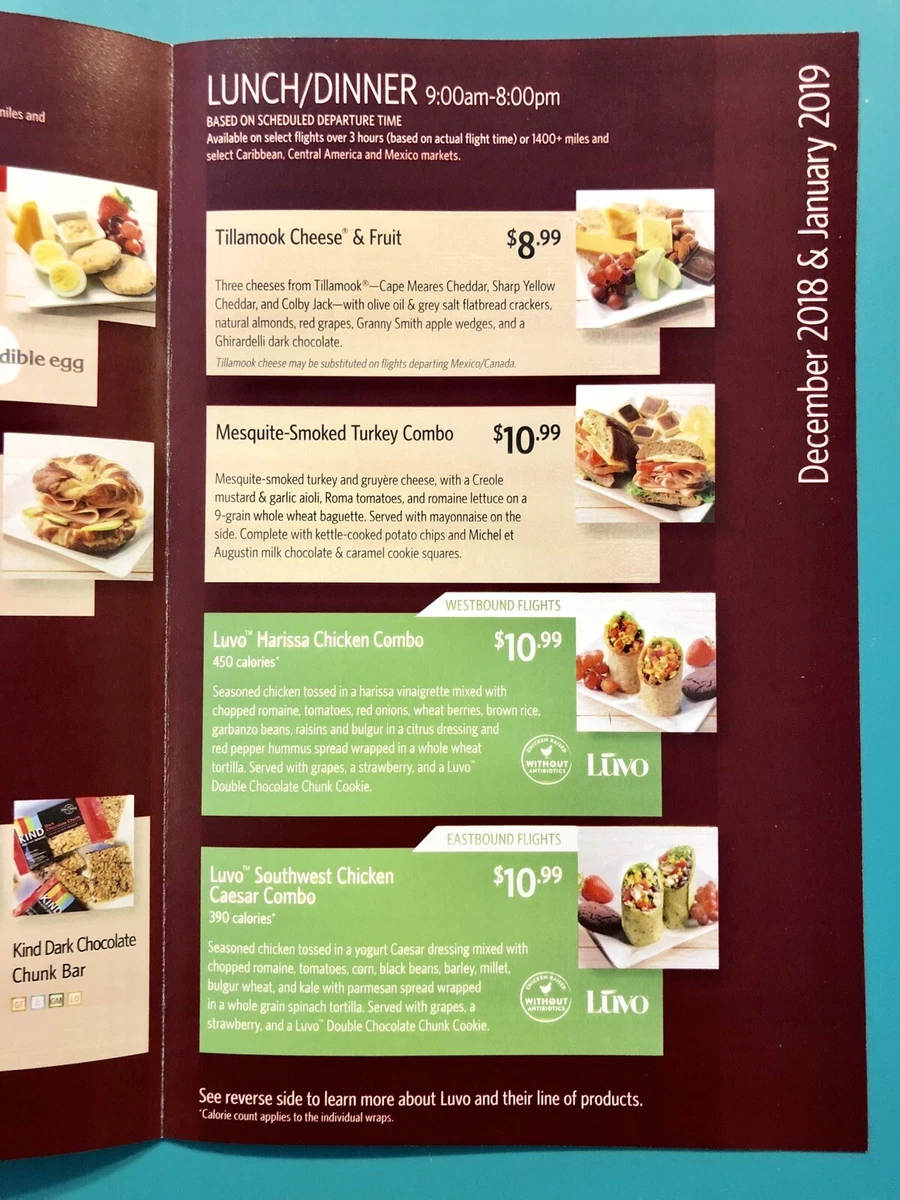 Delta Food Menu
