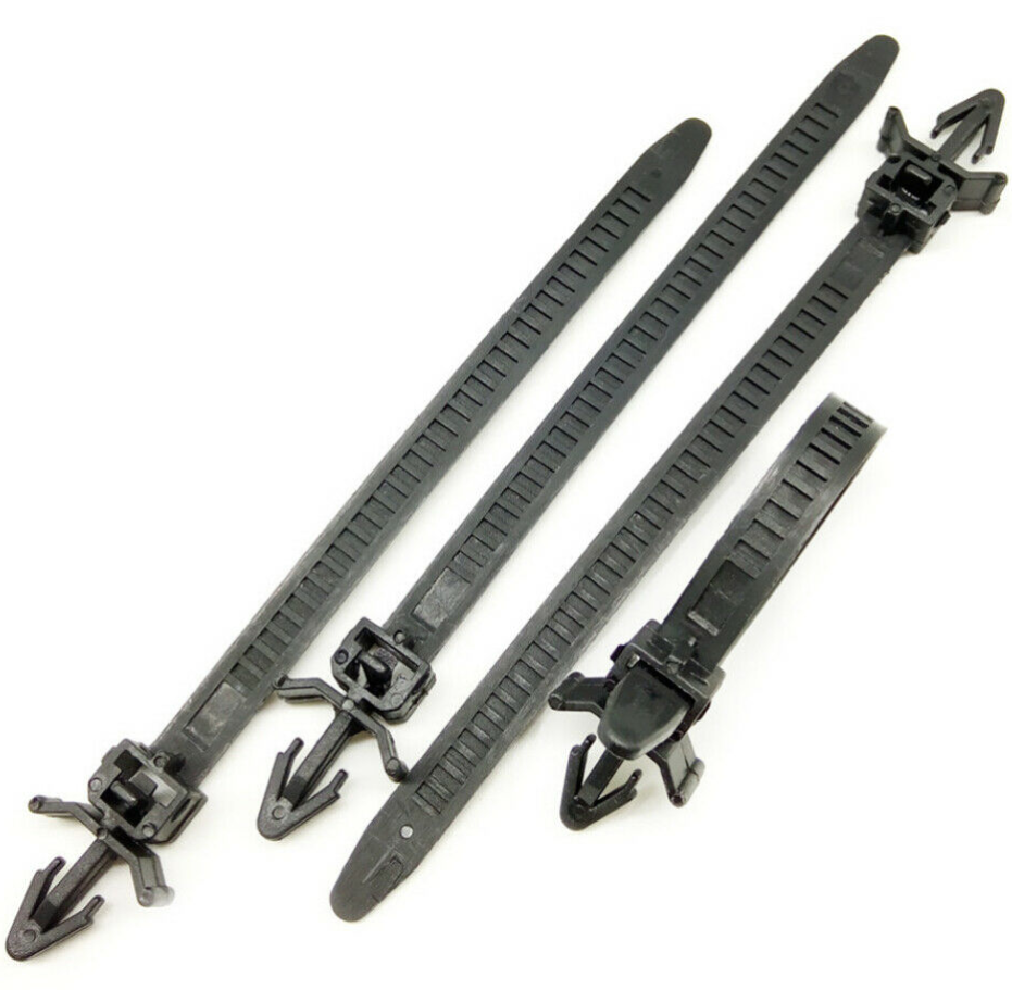 50x Releasable Nylon Car Wire Cable Wrap Push Zip Strap Mount Tie ...