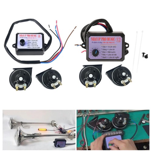 Generic 12V Car Truck Air Horn Controller Set Replacement for Ship Boat ...