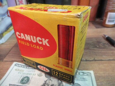C-I-L CANUCK SHOTGUN SHELL BOX FIELD LOAD PAPER 12 GAUGE EMPTY BOX ...