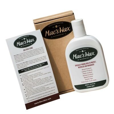 Mac's Wax Multipurpose Liquid Wax, Wooden Furniture Polish, Leather ...