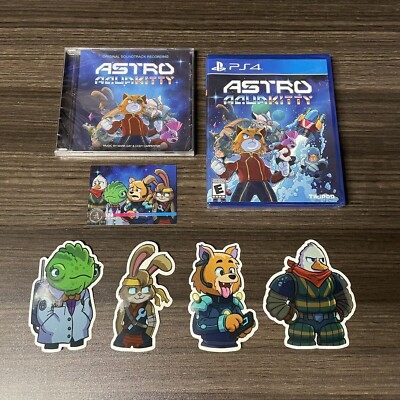 Astro Aqua Kitty Playstation 4 PS4 LRG Card + Stickers + Soundtrack ...