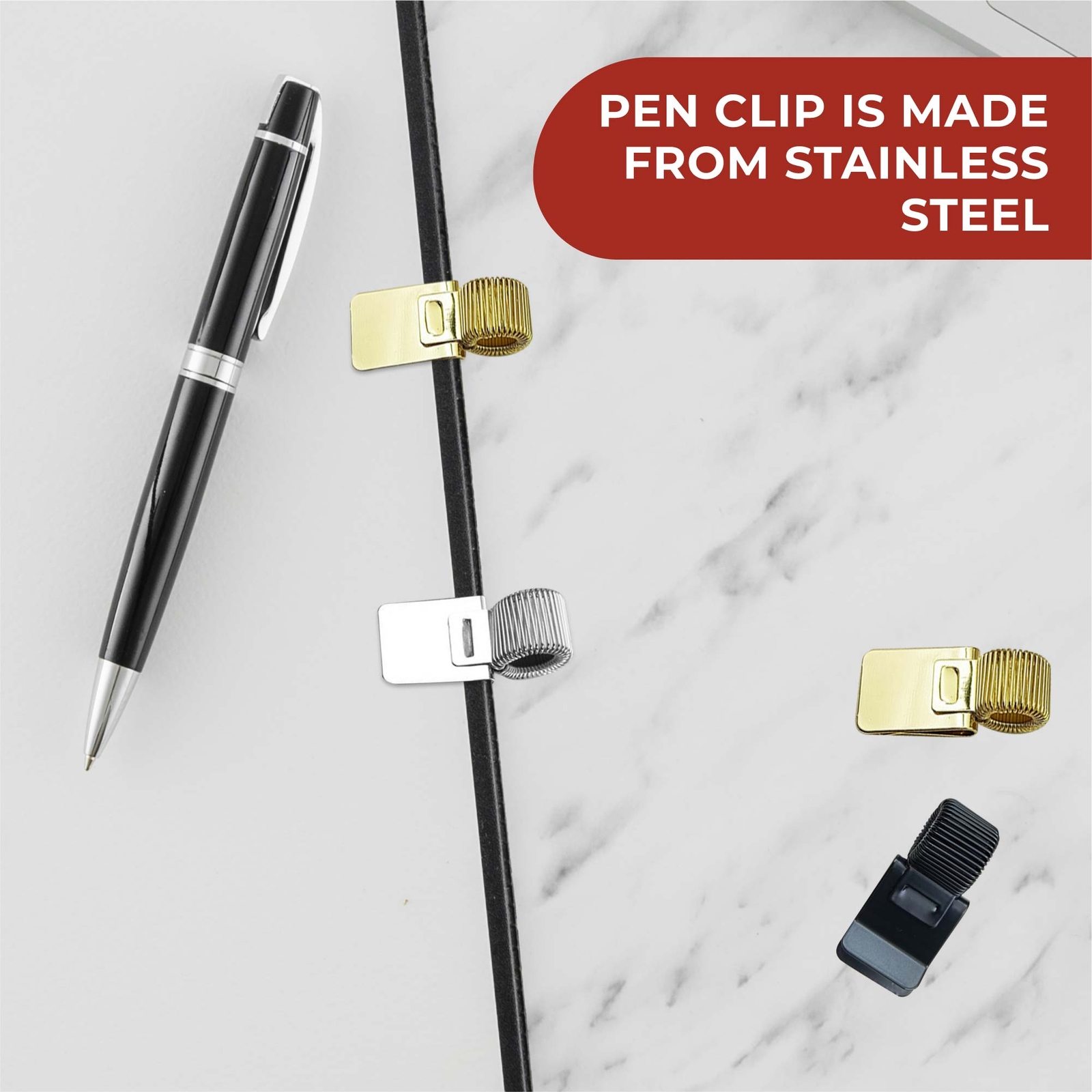 Metal Pen Holder Clip for notebook and clipboard | eBay UK