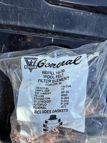 Box Of 20 General 1A-30 Fuel Oil Filter Refill 1A30 1A-25A Unifilter 77 ...