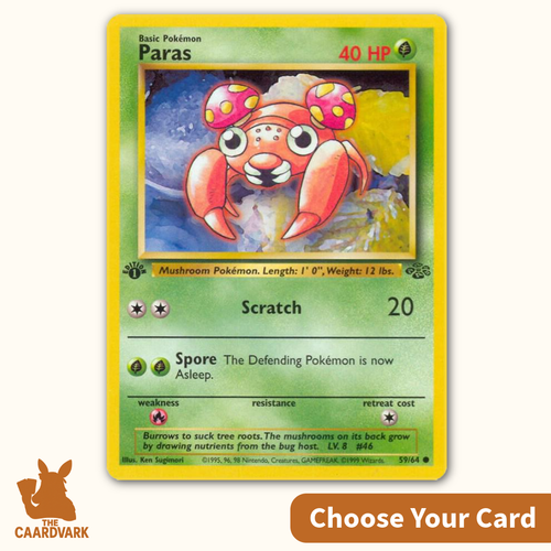 Paras 59/64 1st Edition Jungle Set | WOTC Vintage Pokémon TCG Card | eBay