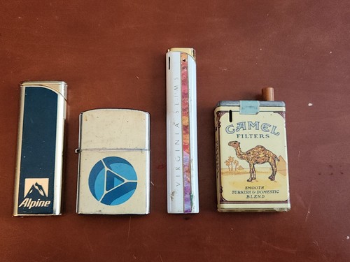 4 Vintage Advertising Lighters: Alpine, TRUE, Virginia Slims. Camel | eBay