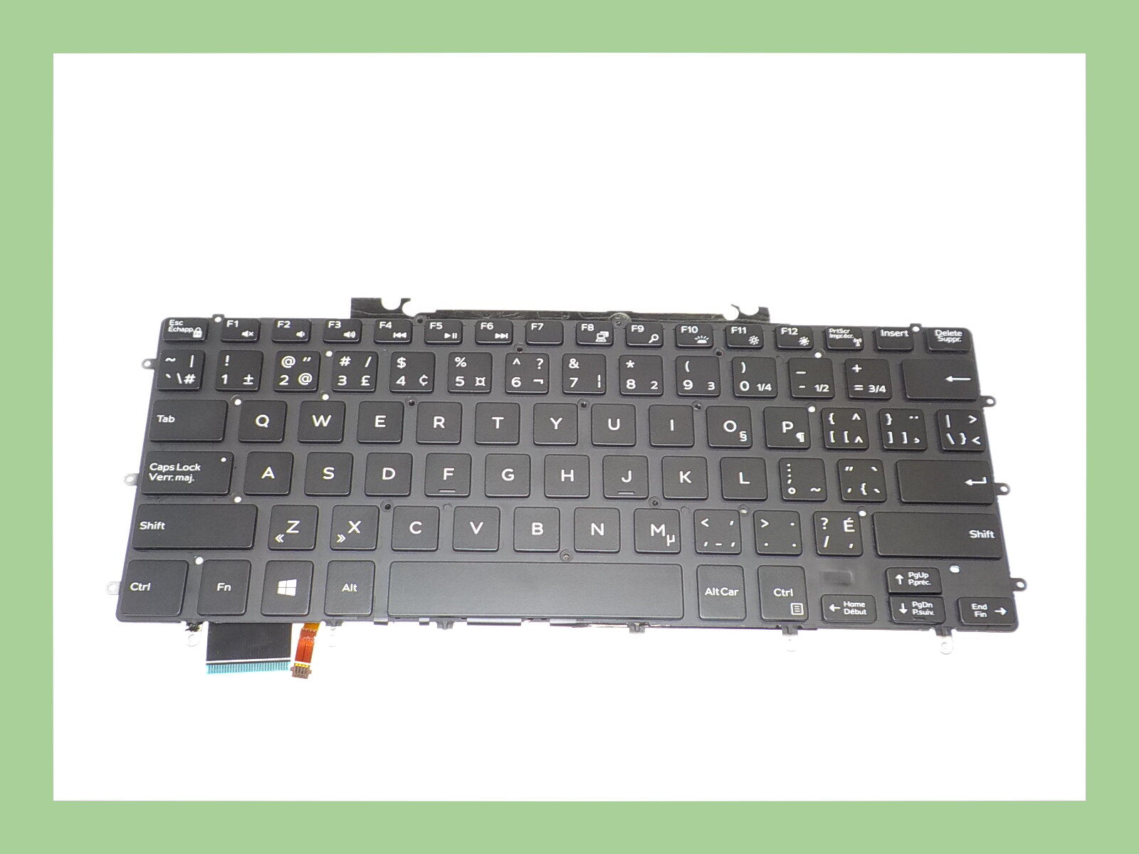 NEW Dell XPS 15 9550 9560 9570 French-Canadian Keyboard Backlit NIA01 ...