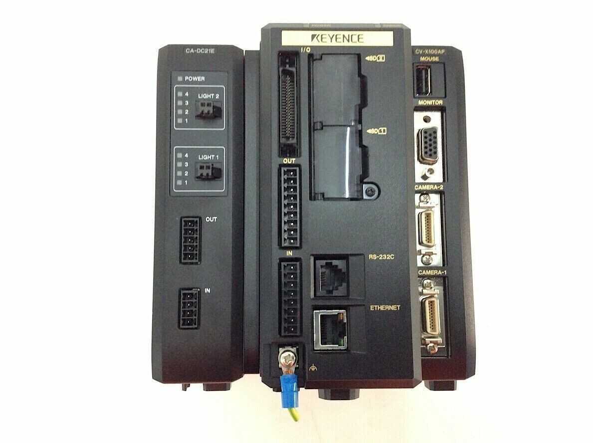MINT CONDITION KEYENCE sensor controller CA-DC21E, CV-X100AP *SAMEDAY ...