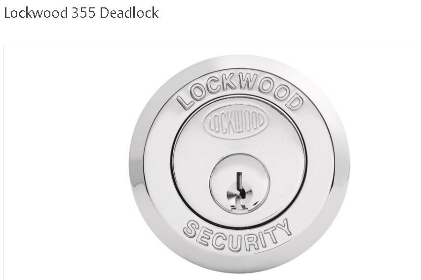 Lockwood 355 sc deadlock Lock Brand new satin chrome Brisbane pickup ok ...