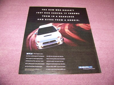 Subaru WRX Original Print Ad From Magazine 2001 | eBay