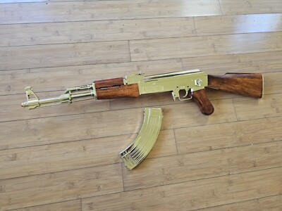Non Firing Scarface Russian 1947 AK47 Golden Assault Rifle Gun Prop in ...
