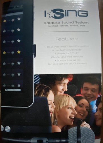 Vivitar ISK IPD Ising Karaoke Machine Sound System W Microphone for ...