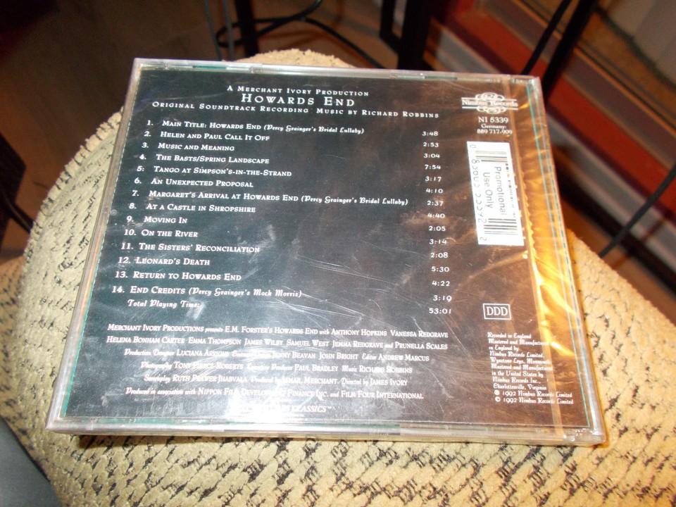 Howards End by Original Soundtrack (CD, Apr-1992, Nimbus) BRAND NEW ...
