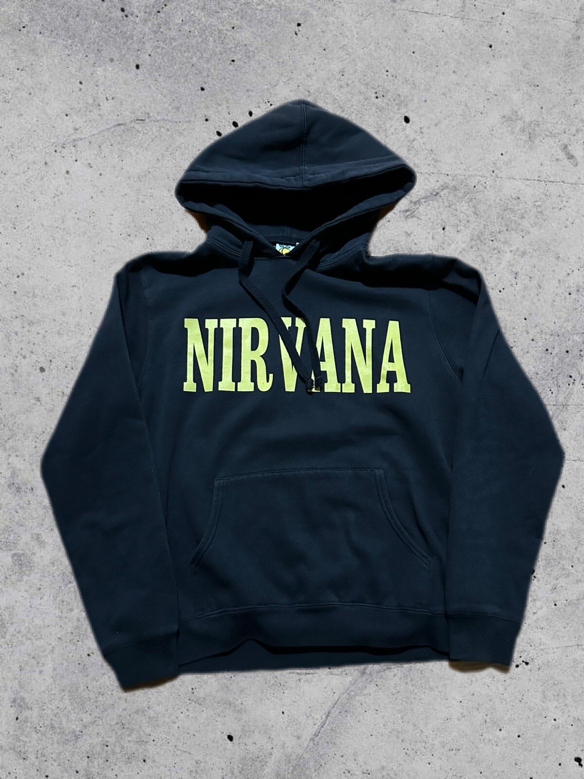 Vintage 90's Nirvana Smiley Face Band Hoodie - Men's… - Gem