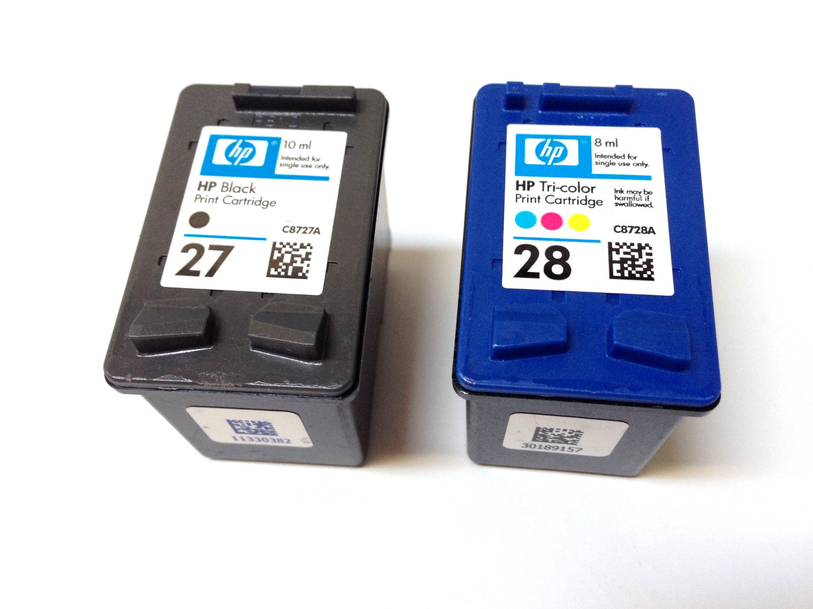 NEW SEALED Genuine HP 27/28 Ink Cartridges C8727A C8728A for Deskjet ...