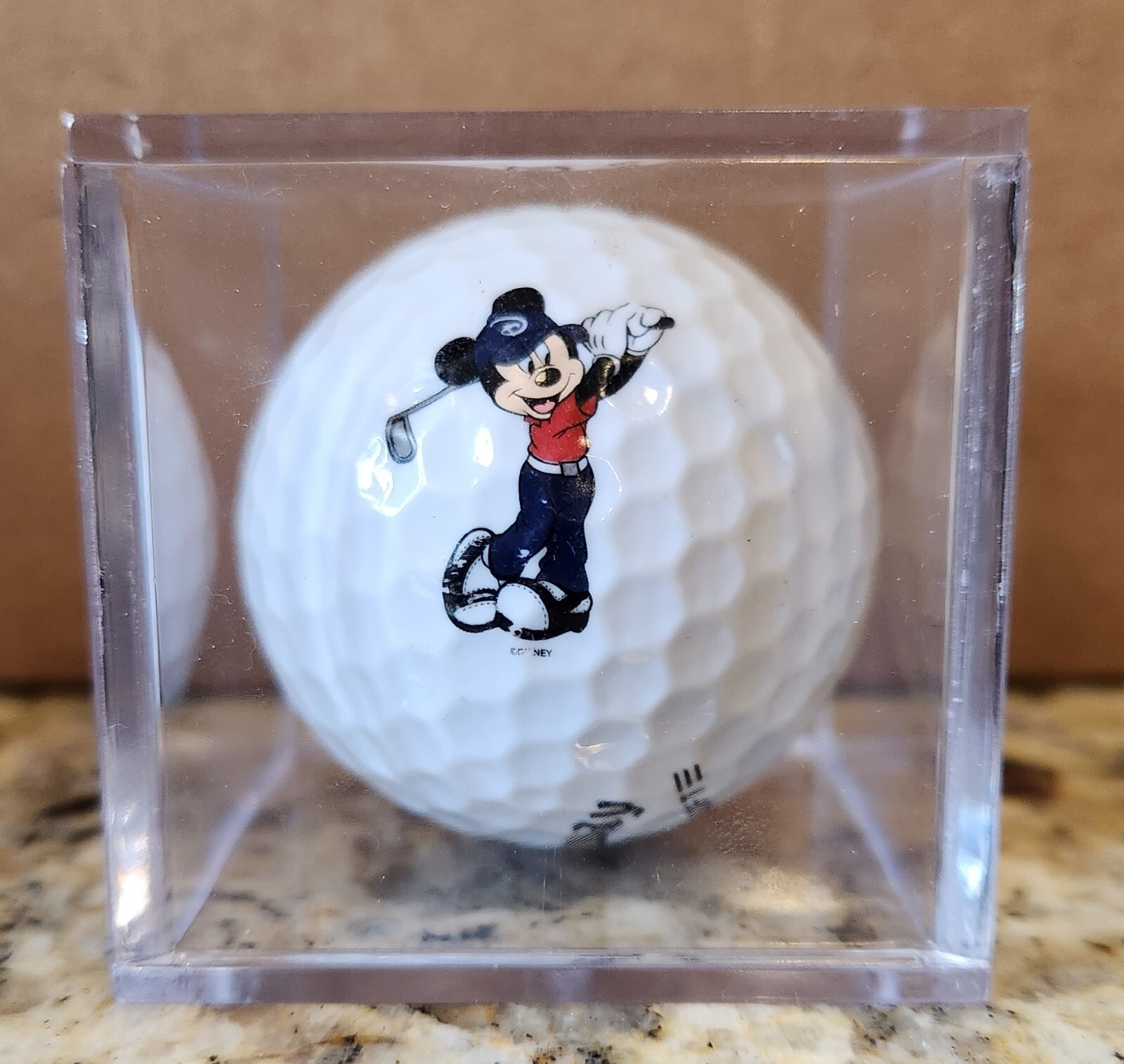 Mickey Mouse Golfing Logo Golf Ball (1) (In display case) | eBay