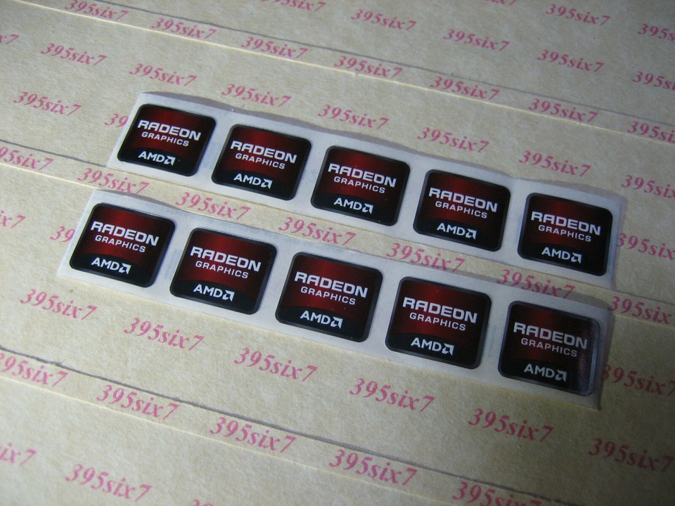 AMD RADEON GRAPHICS STICKER (13.5mm x 16mm) - 10 PCS | eBay