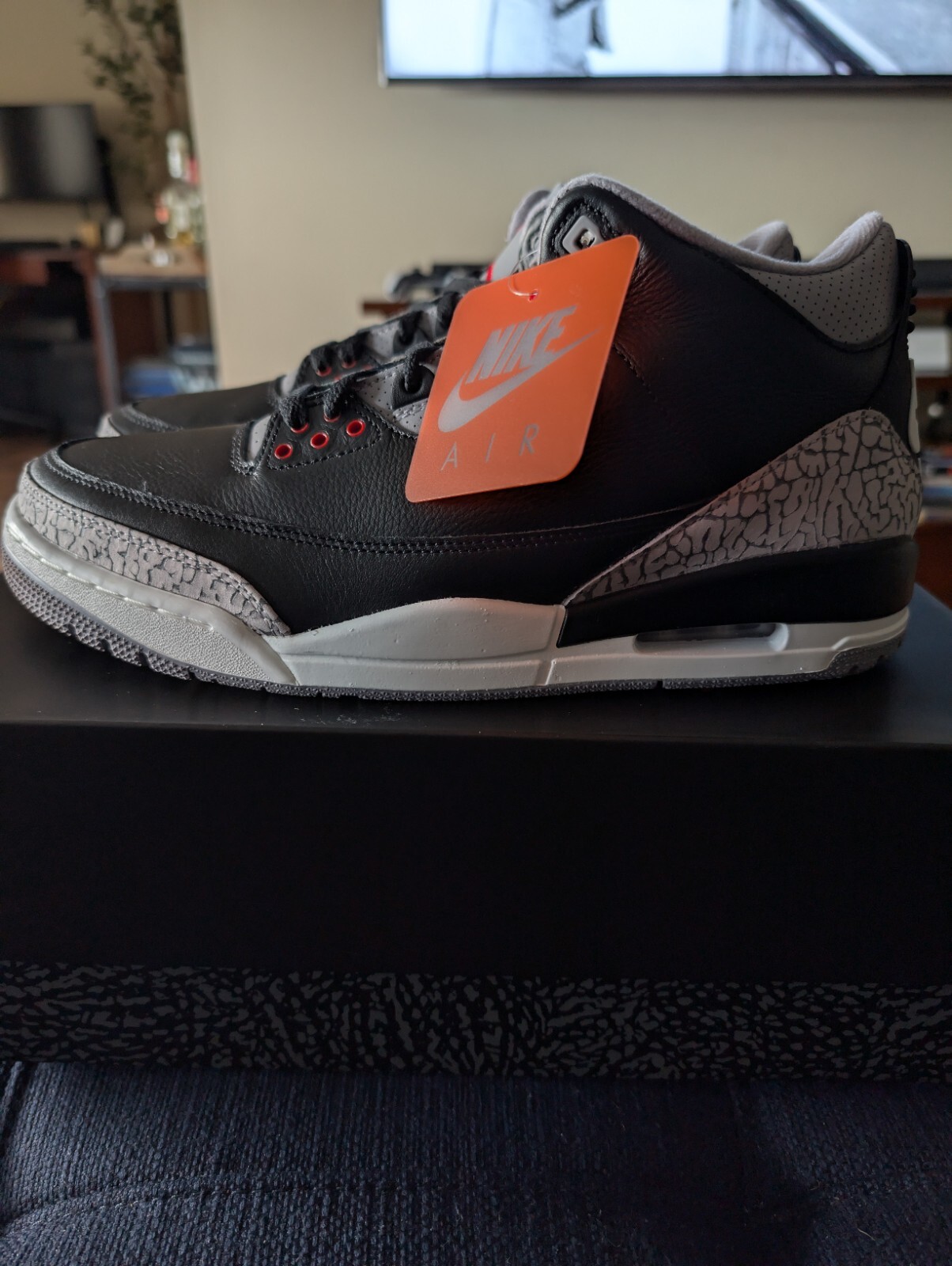 Size 11 - Air Jordan 3 Retro OG 2024 Black Cement Nike AJ3 III Brand ...