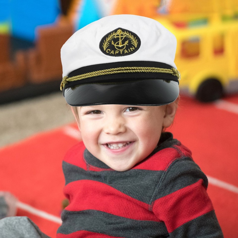 Captains Hat Boat Captains Hat Embroidered Sailor Hat Cosplay Party ...