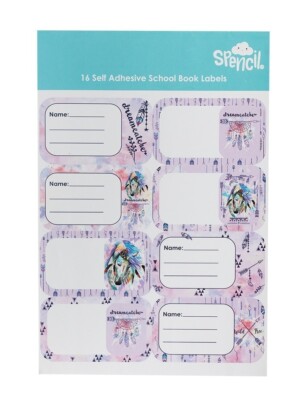 NEW Spencil Dreamcatcher Horse School Book Cover Name & Subject Label ...