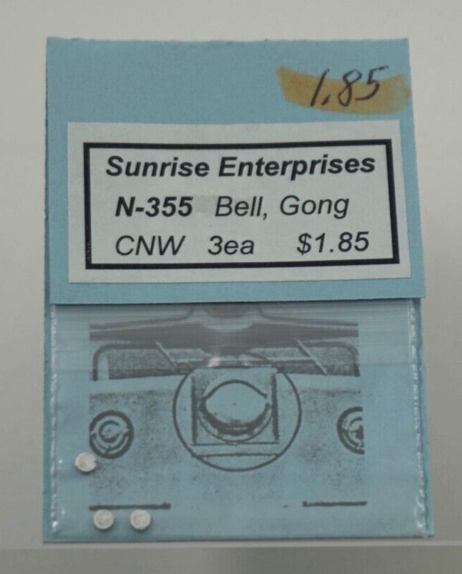 NOS Sunrise Enterprises CNW GONG BELL N Scale Accessories - N-355 | eBay