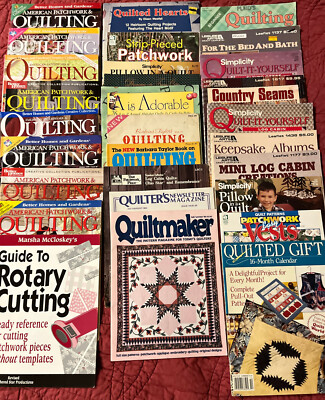 QUILTING- 10 Magazines, 19 Booklets - Lots of Variety - 29 Items | eBay
