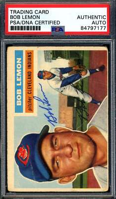 Bob Lemon PSA DNA Signed 1956 Topps Autograph | eBay