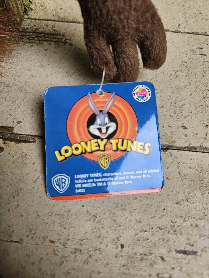 Nanco Looney Tunes Taz Tasmanian Devil Plush Stuffed Animal Warner Bros ...