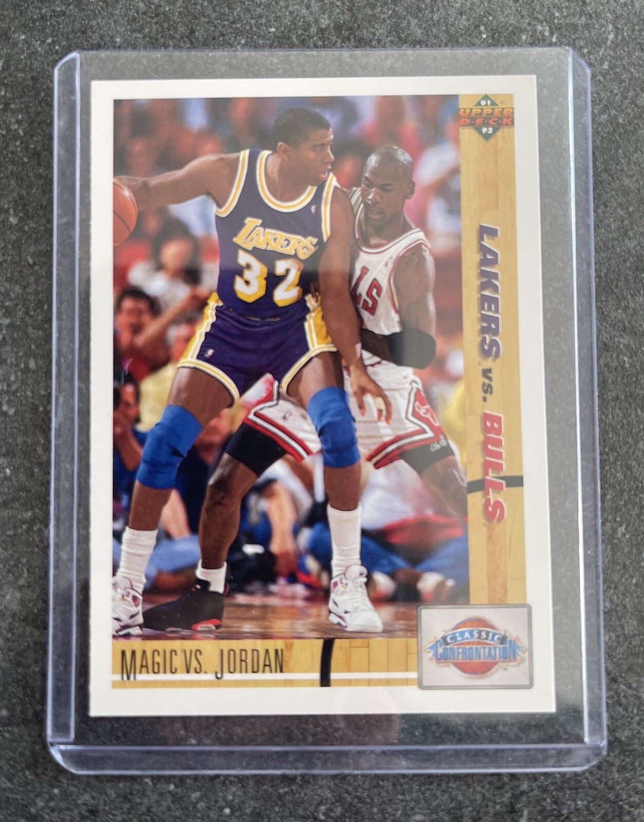 1991-1992 Upper Deck Magic Johnson vs Michael Jordan #34 Classic ...
