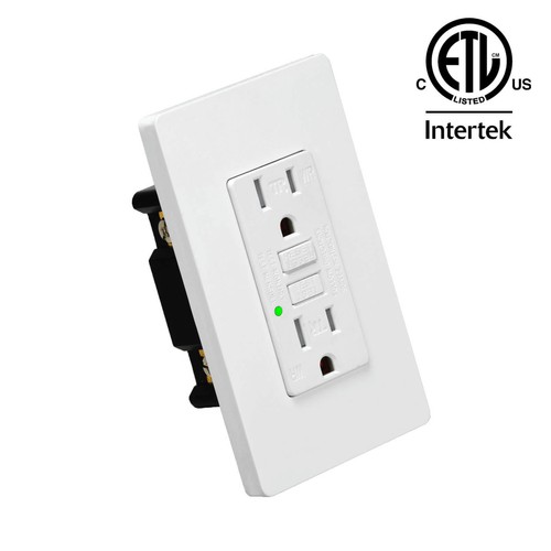 15AMP GFCI Outlet Receptacle Tamper Resistant - ETL GFI TR WR GFCI ...
