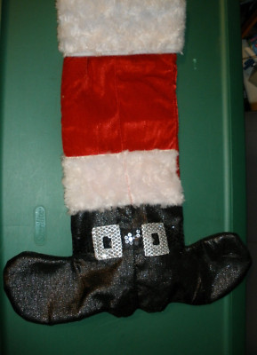NEW with Tag Pier 1 Santa Boot Christmas Stocking | eBay