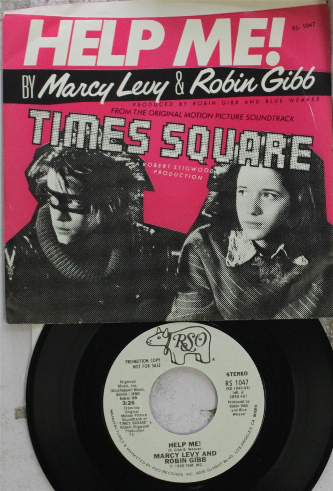 Pop Promo Picture Sleeve 45 Marcy Levy & Robin Gibb - Help Me! / Help ...
