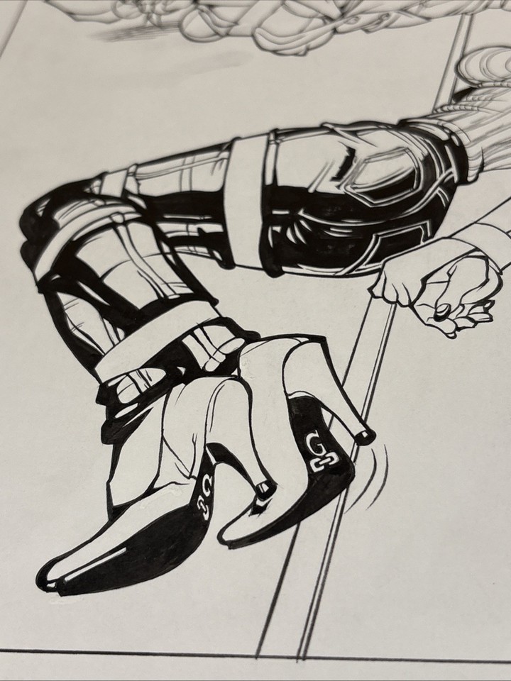 John Staton 1 Of 1 Ink Comic Drawing With 3 Different Pencil Sketching ...