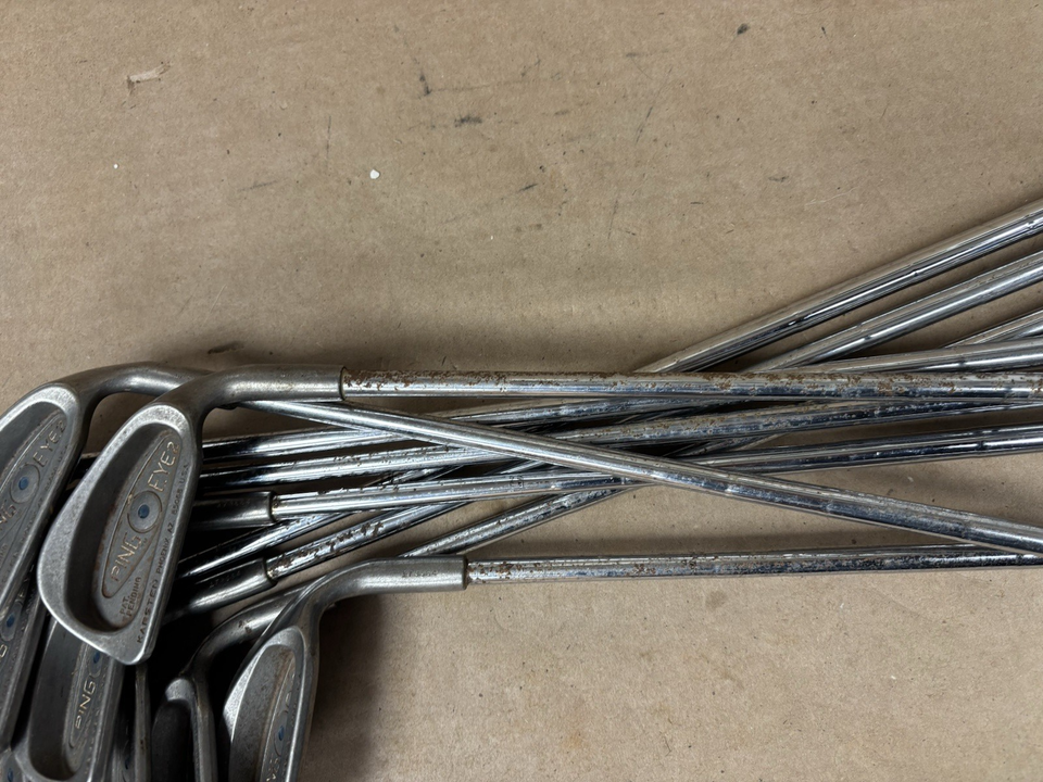 Ping Eye 2 Iron Set Blue Dot 3-SW Karsten Original ZZ-Lite Steel Shaft ...