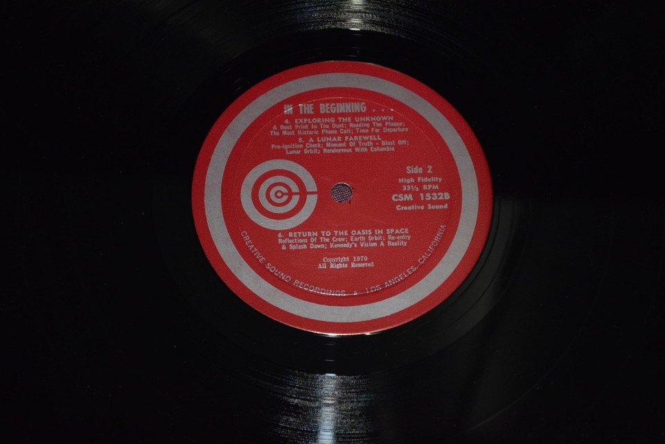 In the Beginning NASA Outer Space Creative Sound CSM 1532 Shrink 1970 ...