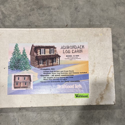 Real Good Toys Adirondrak Log Cabin 1:12 Scale Dollhouse Kit NEW Old ...
