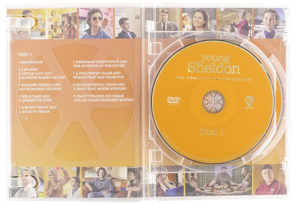 Young Sheldon: The Fourth Season (DVD) Iain Armitage Zoe Perry Lance ...