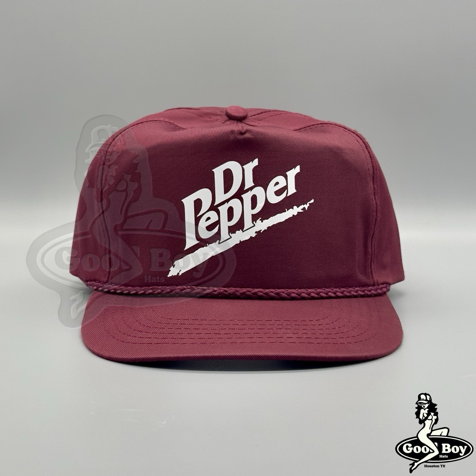 Dr Pepper Hat Vintage Trucker Rope Hat Cap Retro Maroon Snapback 90s Dr ...
