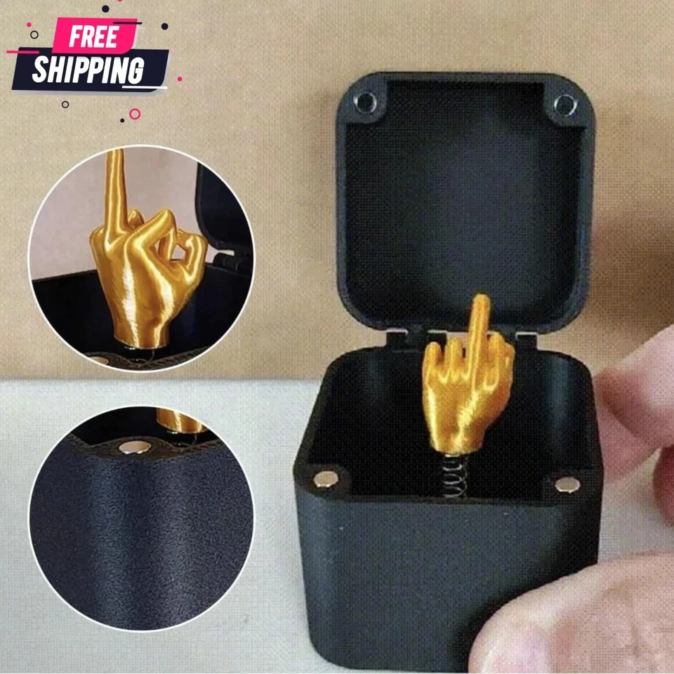 Middle Finger Surprise Gift Box Middle Finger Perfect Prank Hand Pop-Up ...