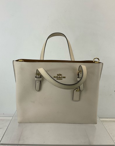Coach Cream Leather Multi Compartment Tote Handbag | eBay