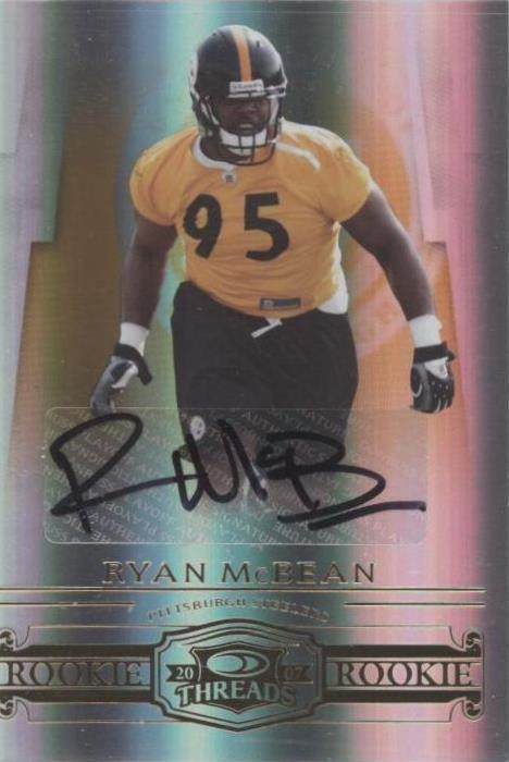 2007 Donruss Threads - Rookie Ryan McBean #174 Signatures /250 (AU, RC ...