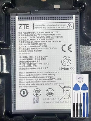 1pcs New Battery GH6701-GH6702 For Blade A34/ Blade A54 4900mAh | eBay