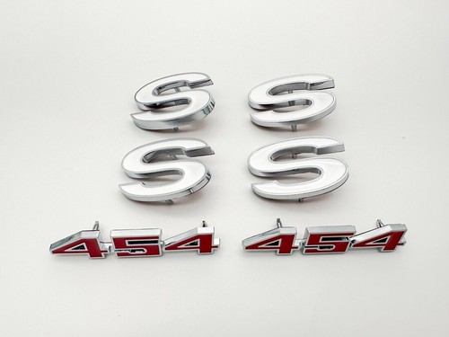 6Pc Set SS 454 Fender Emblems Badge For 70 71 72 Chevelle El Camino ...