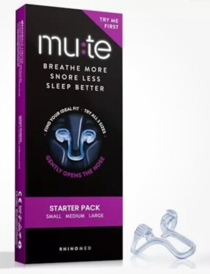 Mute Nasal Breathing Device Snore Reduction Trial Pack Increases ...