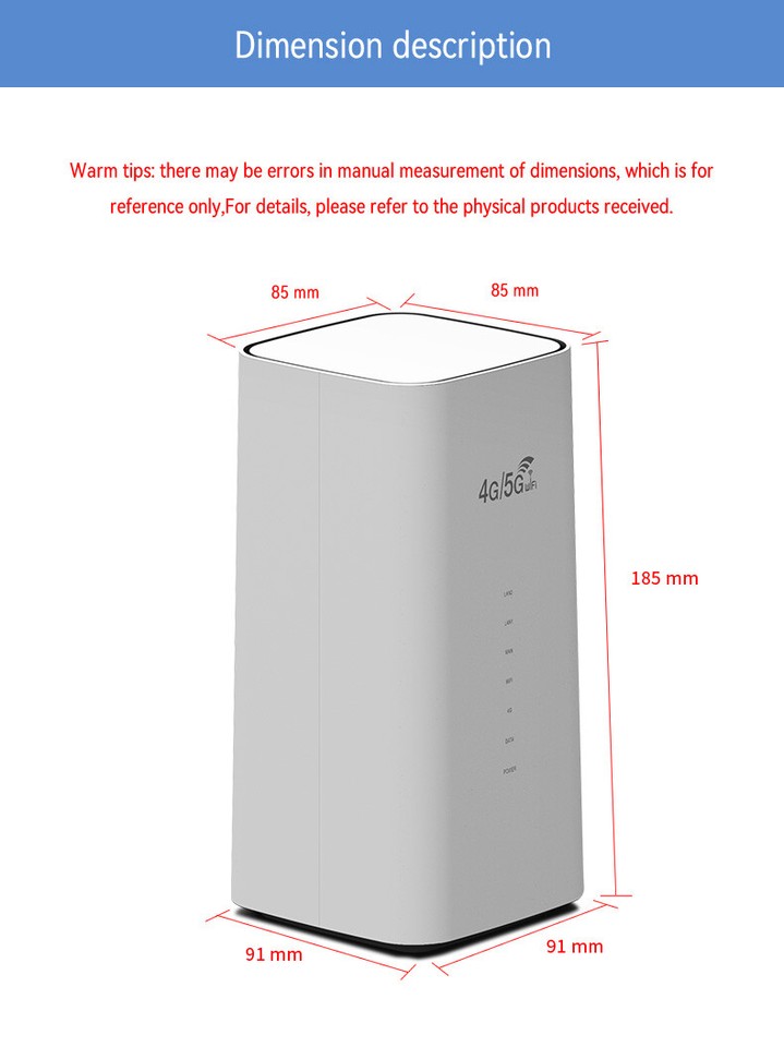 5G cpe sim card home built-in quad antenna 4g router wireless wifi ...