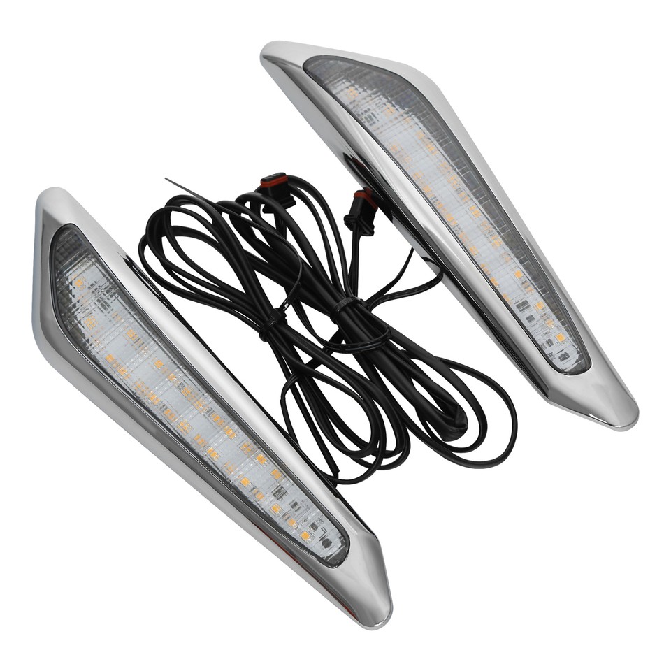 Front Fork Mounted LED Amber Light Fit For Honda Goldwing GL1800 2018 ...