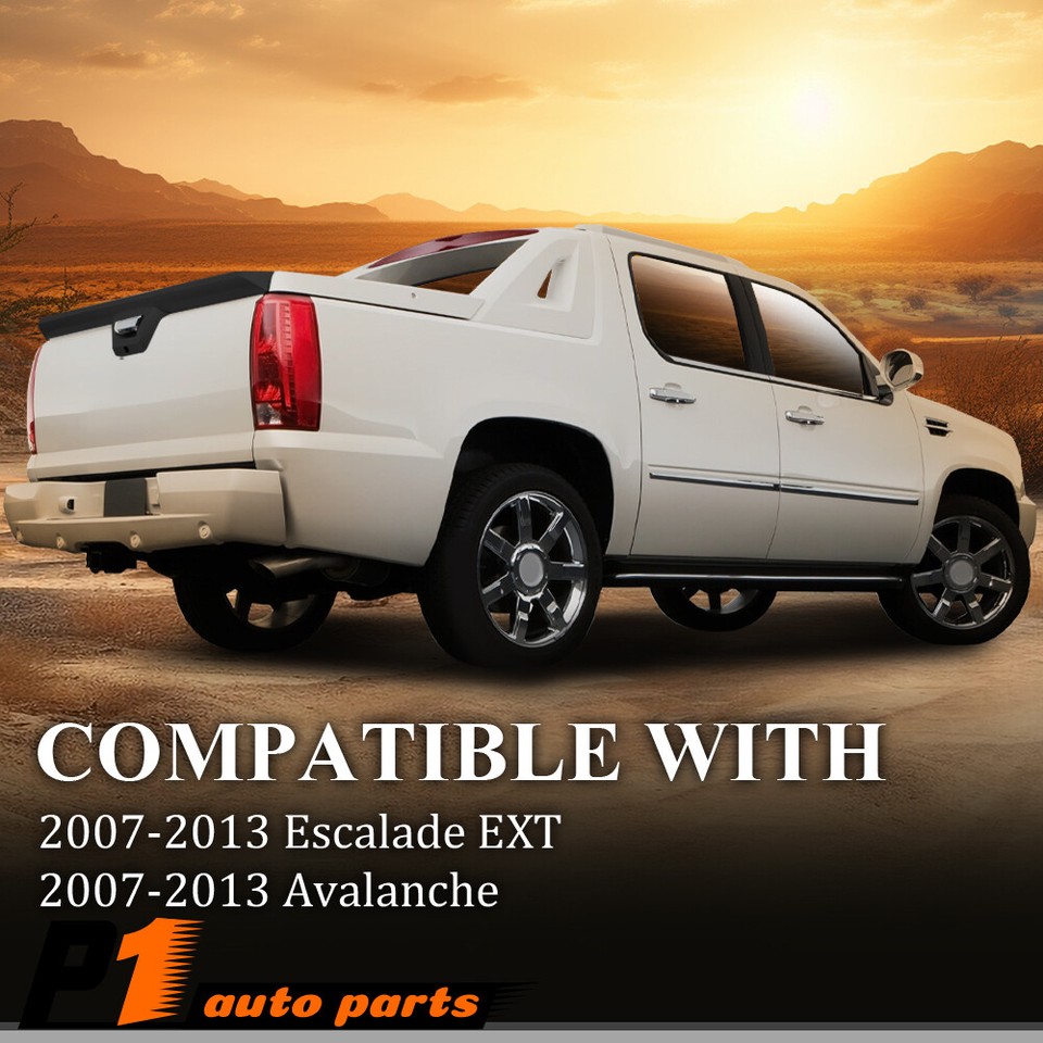 Fits 07-13 Avalanche Escalade Rear Tailgate Spoiler Molding Trim w ...